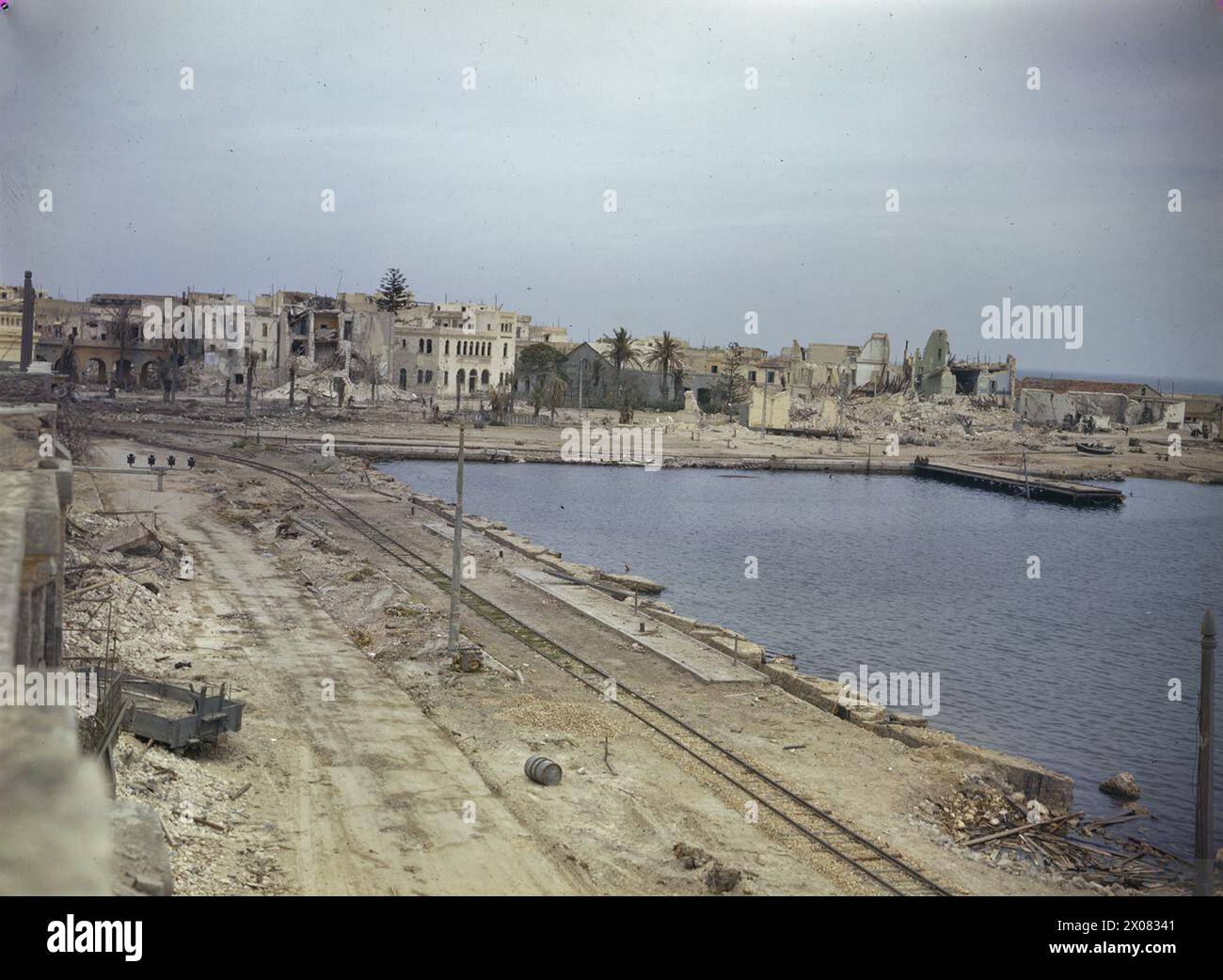 THE TUNISIAN PORT OF SOUSSE AFTER ALLIED BOMBING, 4 JUNE 1943 - The ...