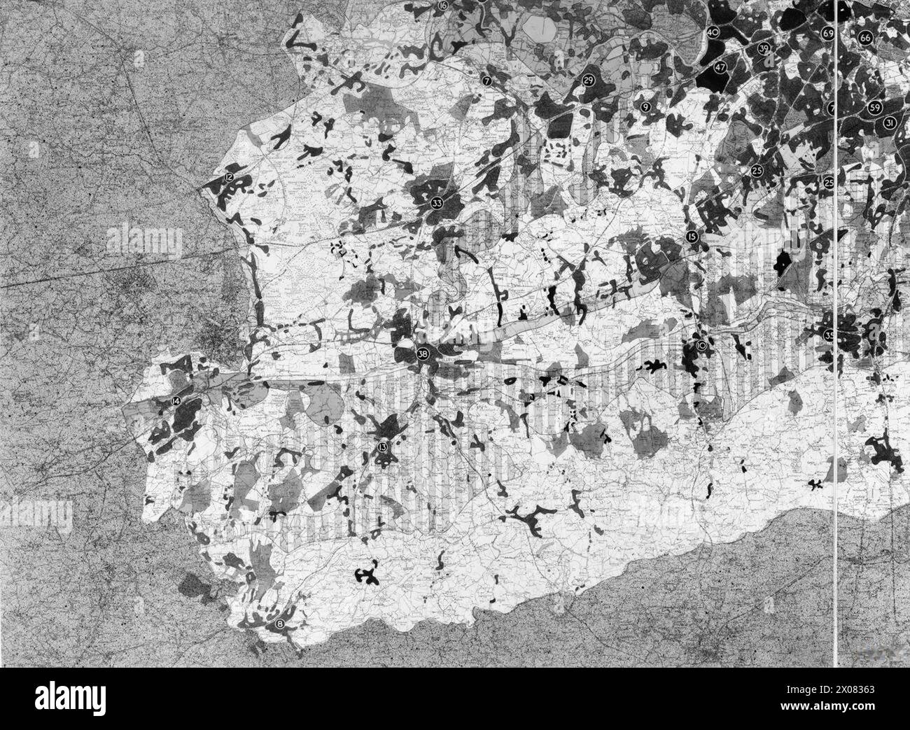 Map of britain 1939 hi-res stock photography and images - Alamy