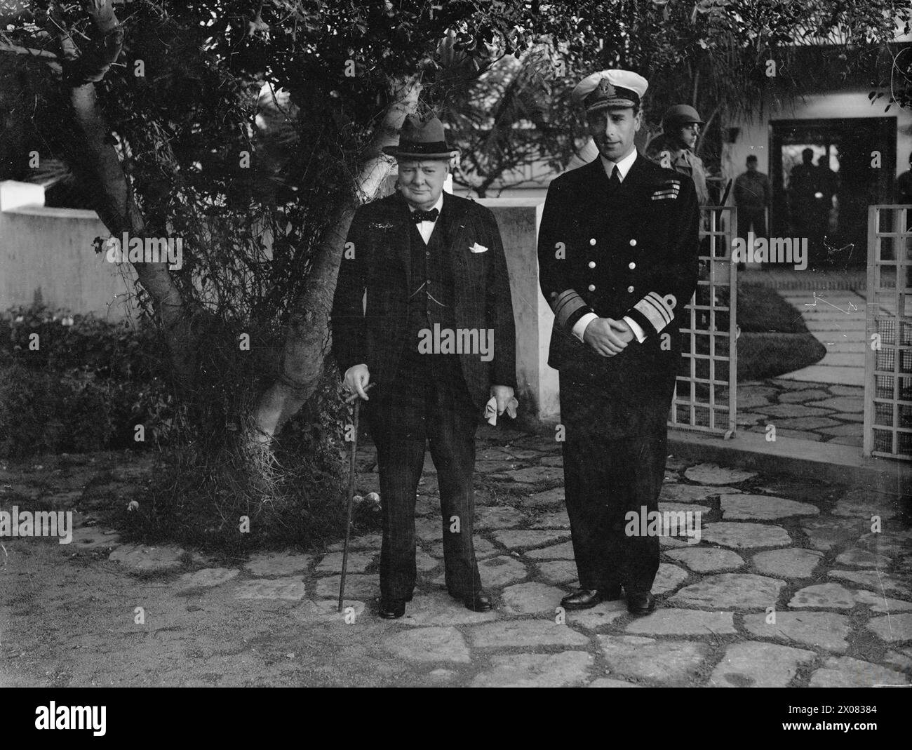 PRESIDENT ROOSEVELT AND PRIME MINISTER CHURCHILL AT THE ALLIED ...