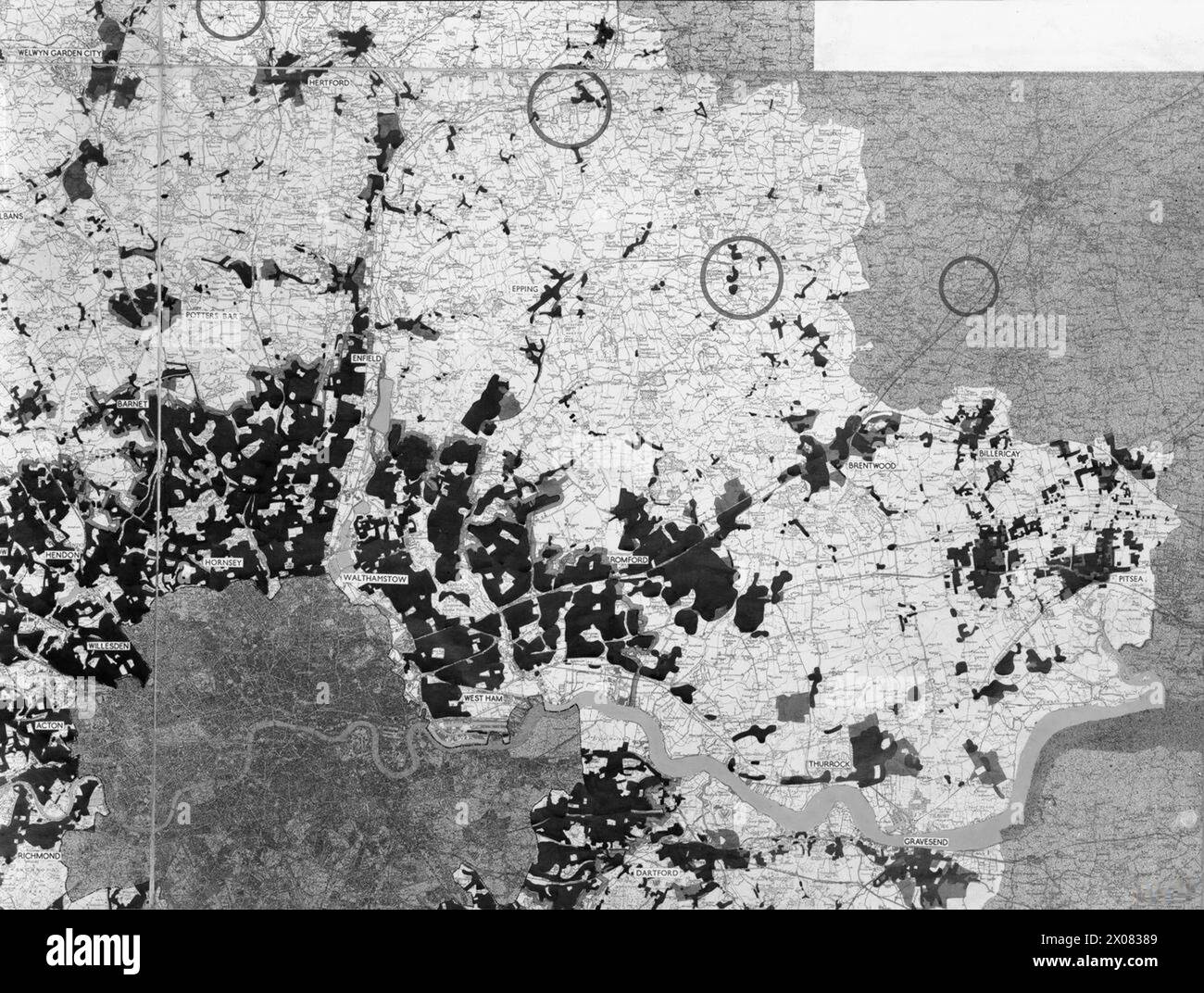 1944 greater london plan hi-res stock photography and images - Alamy