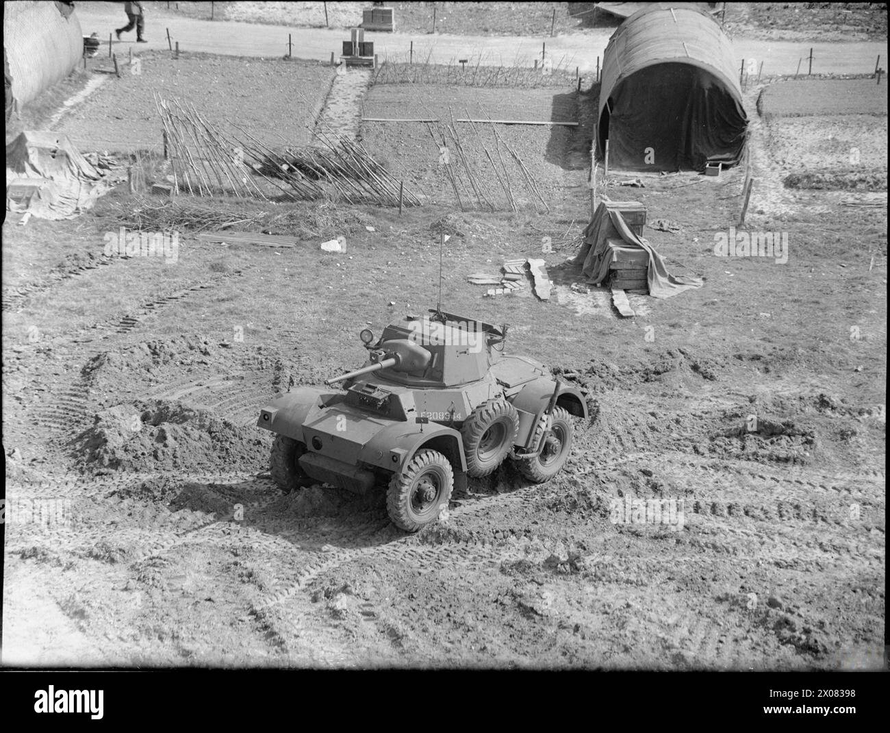 The Daimler Mk II armored car was deployed by the British Army during ...