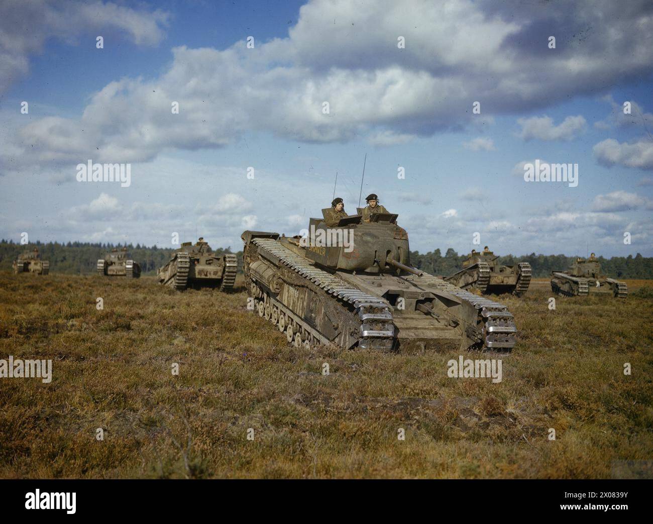 Churchill tanks of A and B Squadrons, 43rd Battalion, Royal Tank ...
