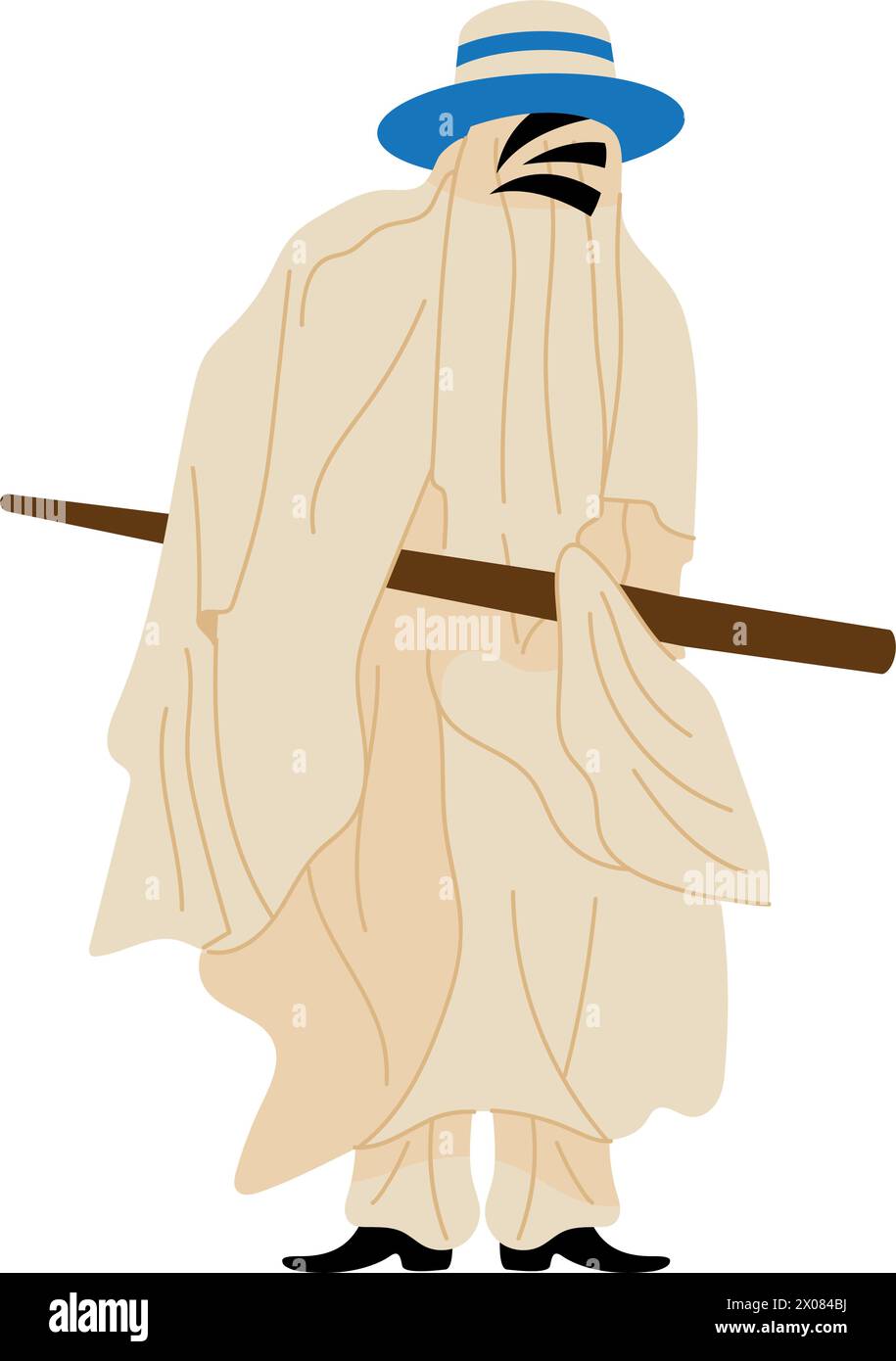 eyo festival african culture illustration vector Stock Vector Image ...