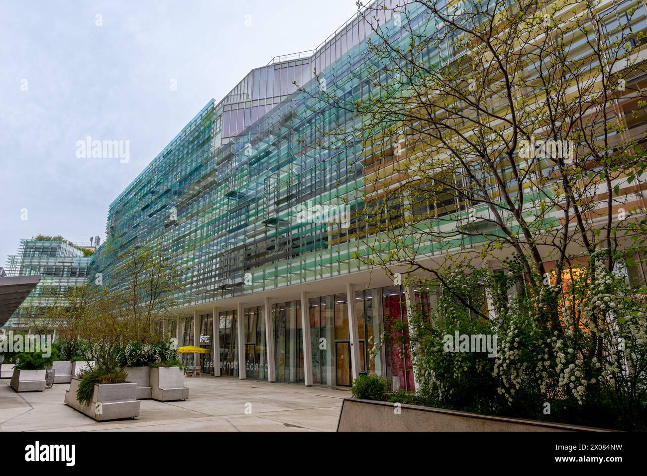 Exterior view of the building housing the world headquarters of the ...