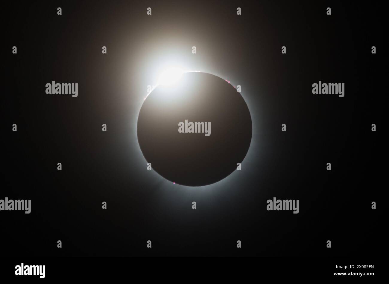 Solar Total Eclipse 2024 from Plattsburgh New York Stock Photo - Alamy