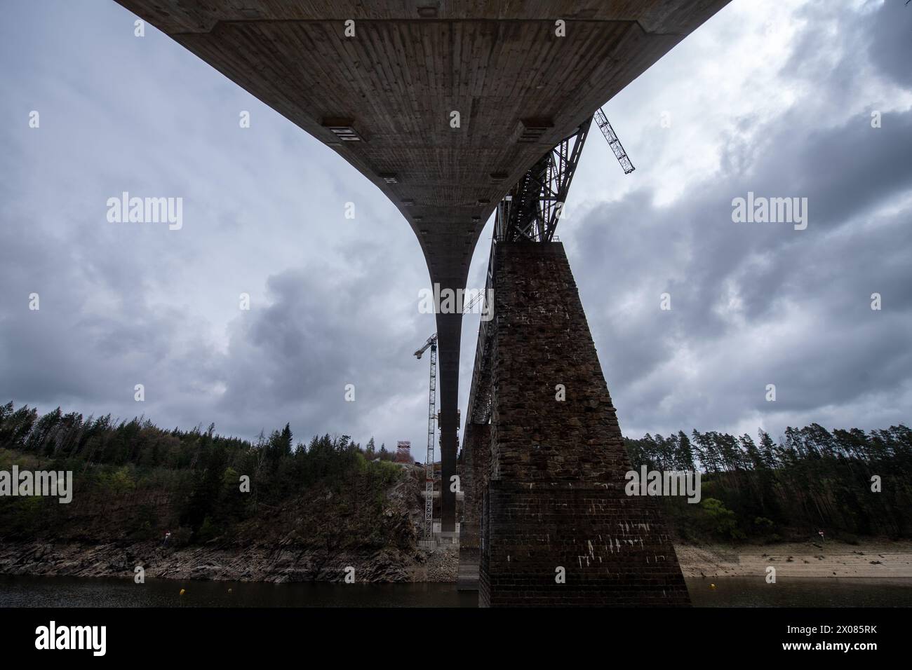Jetetice, Czech Republic. 10th Apr, 2024. Construction of new ...