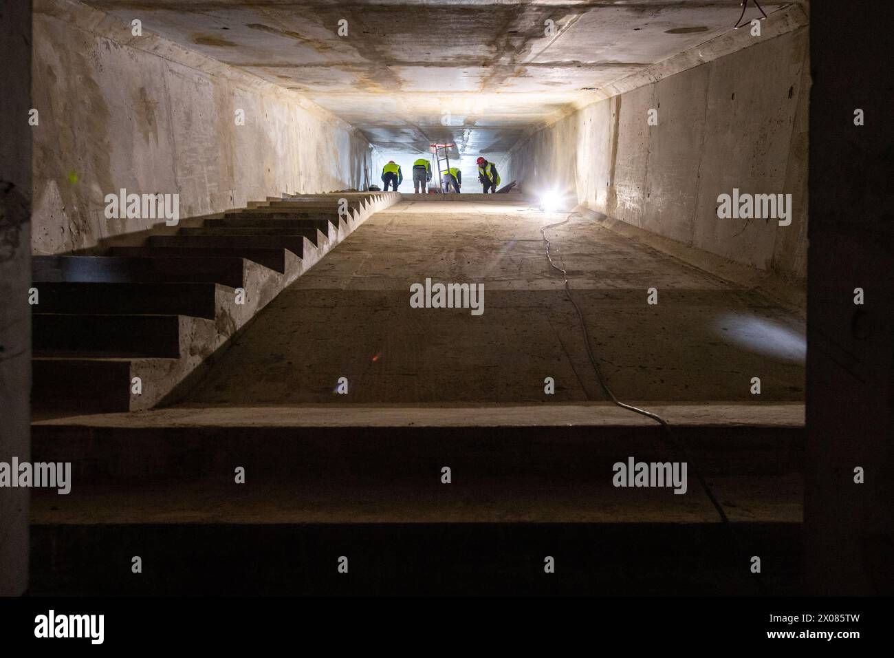 Jetetice, Czech Republic. 10th Apr, 2024. Construction of new ...