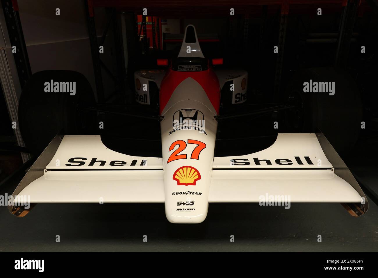 McLaren Formula One Heritage Centre - Ayrton Senna's F1 Car Stock Photo ...