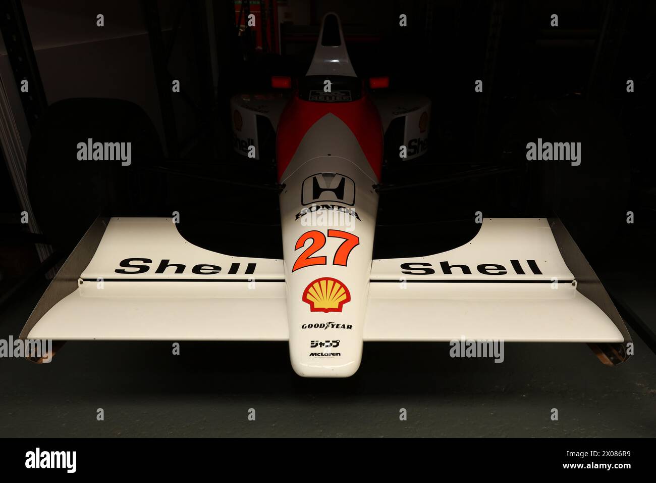 McLaren Formula One Heritage Centre - Ayrton Senna's F1 Car Stock Photo ...