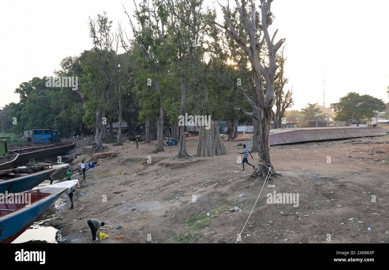 SOUTH-SUDAN, capital city Juba, White Nile river, Konyo Konyo river ...