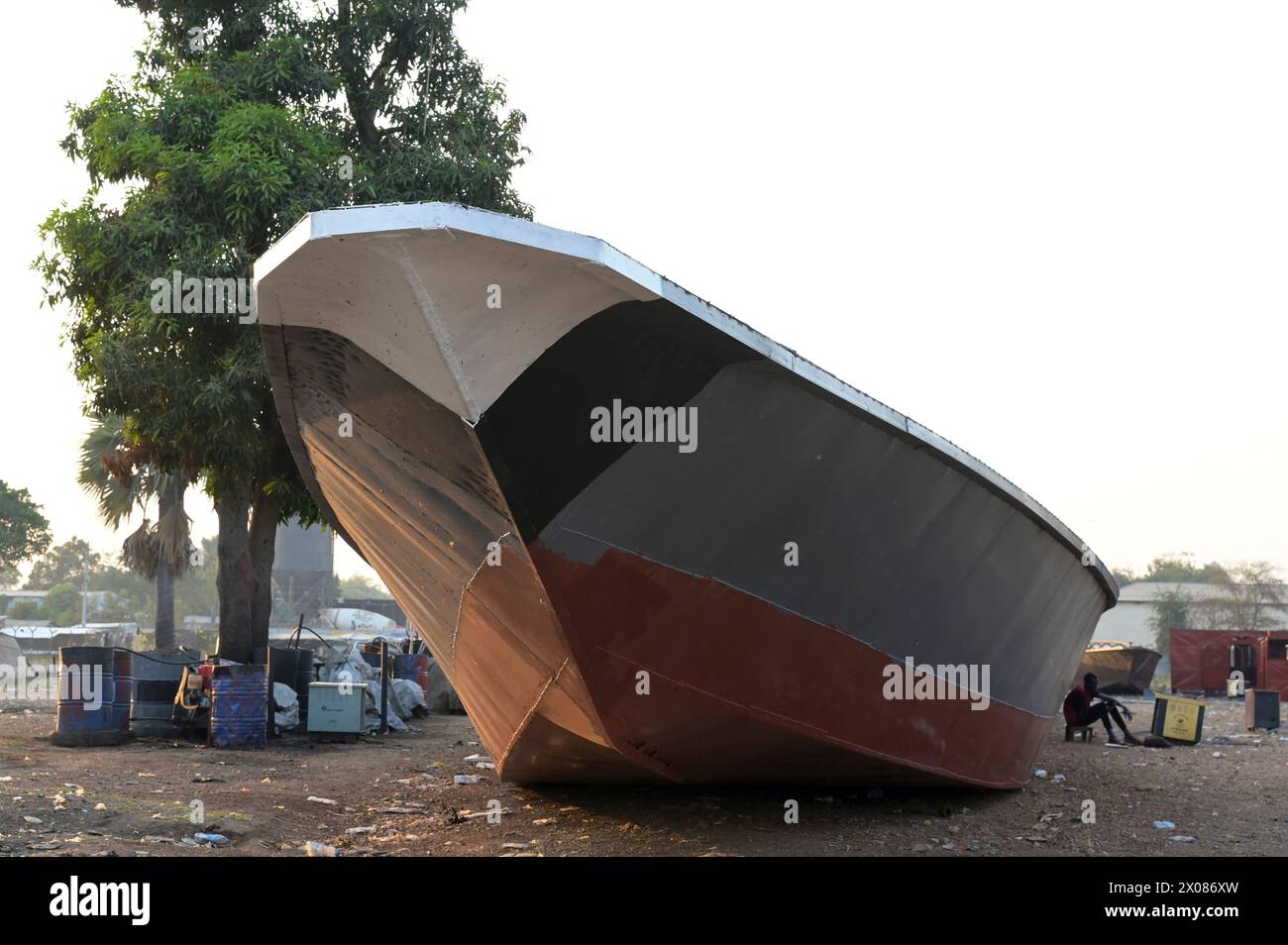 SOUTH-SUDAN, capital city Juba, White Nile river, Konyo Konyo river ...
