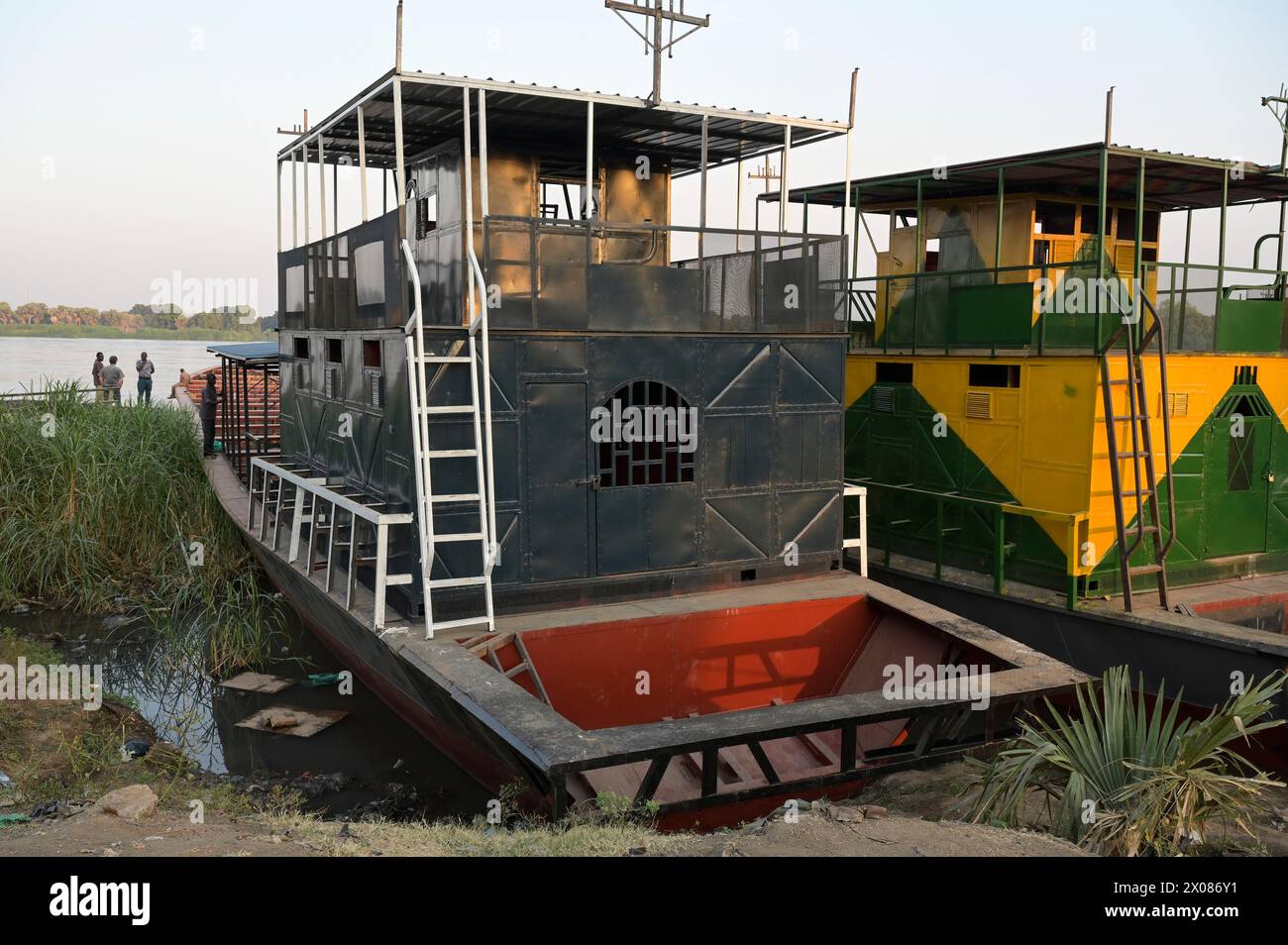 SOUTH-SUDAN, capital city Juba, White Nile river, Konyo Konyo river ...