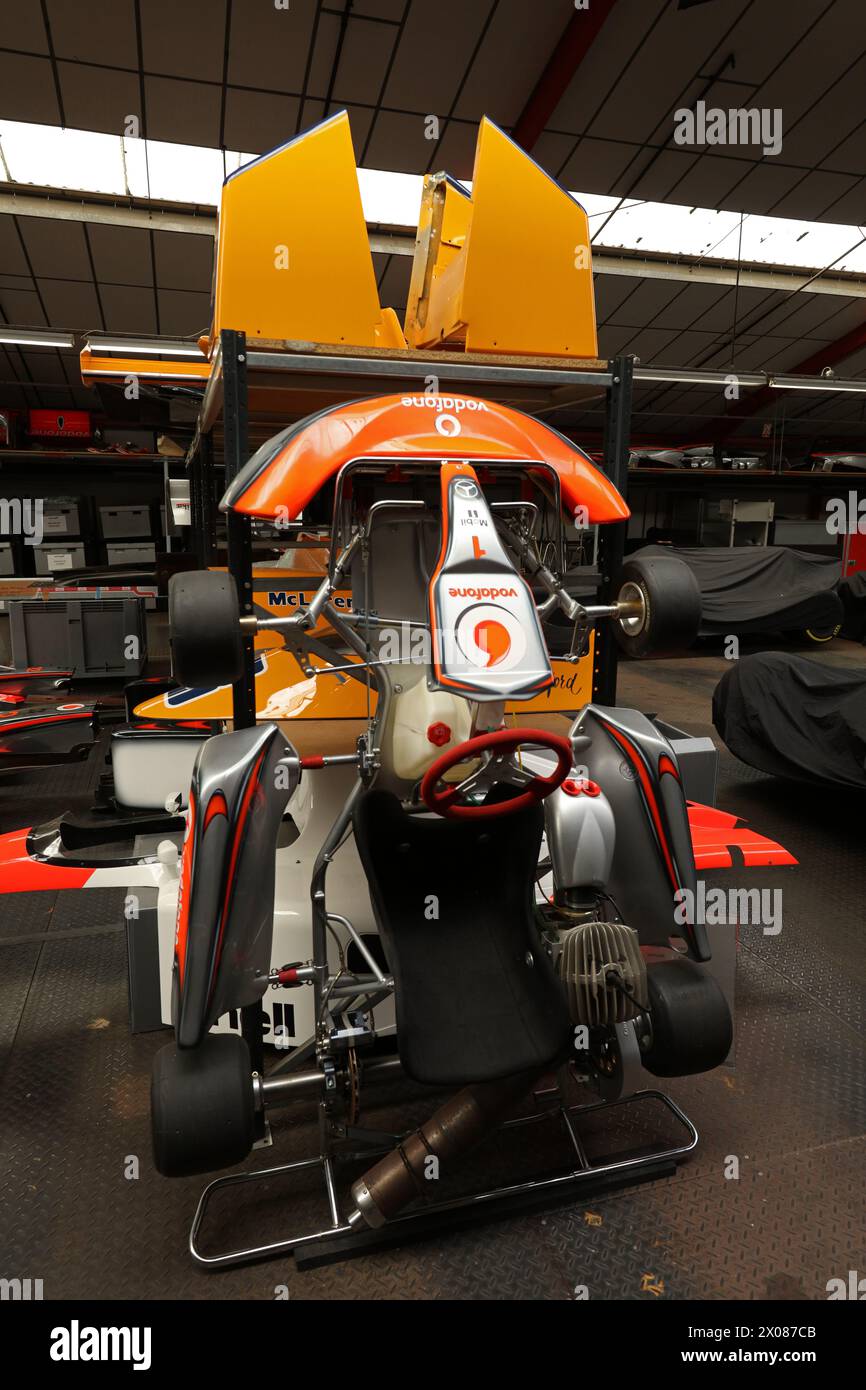 McLaren Formula One Heritage Centre - Lewis Hamilton's Go-Kart Stock ...
