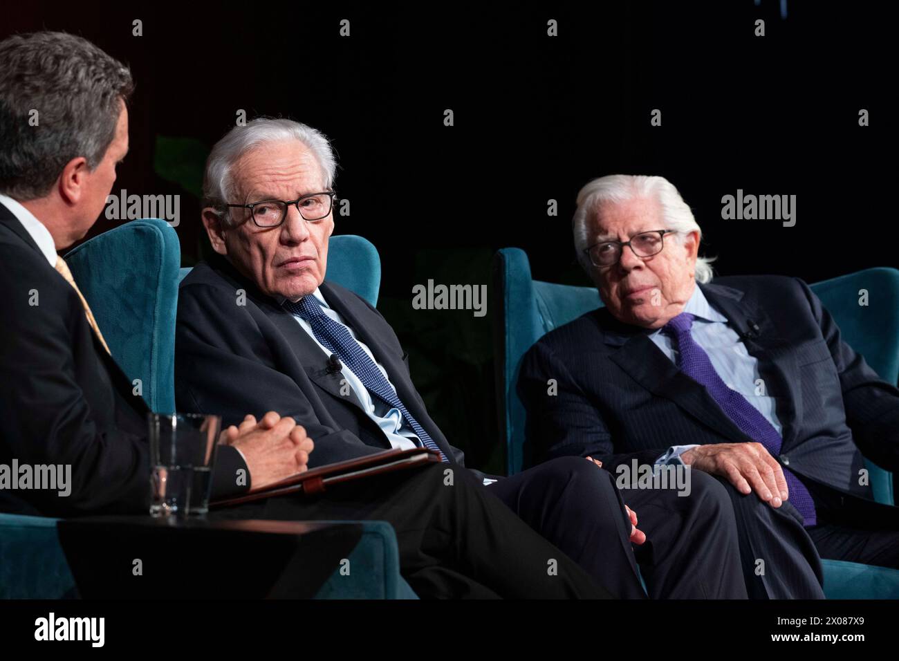 Austin, Tx, USA. 9th Apr, 2024. Legendary journalists BOB WOODWARD, l ...