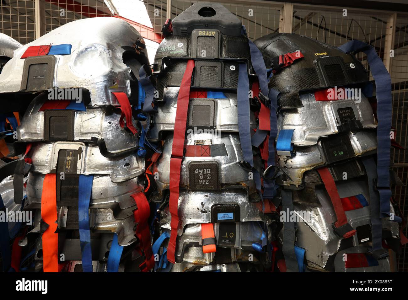 McLaren Formula One Heritage Centre, Drivers Seats Stock Photo - Alamy