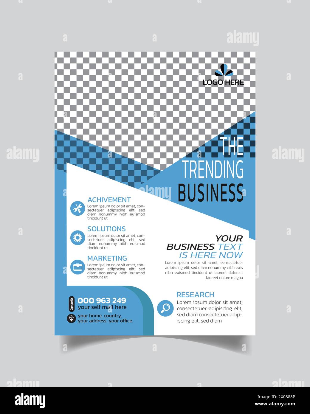 Creative Nifty Business Flyer or Tidy Business Leaflet Template Stock Vector Image & Art - Alamy