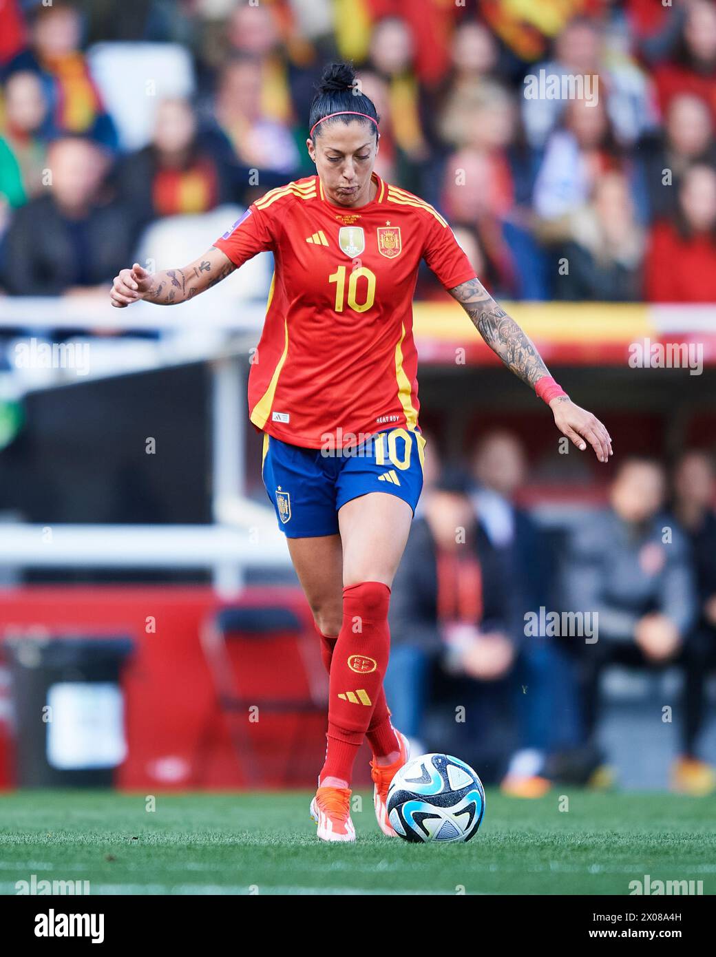 Jennifer Hermoso of Spain with the ball during the UEFA Women's EURO ...