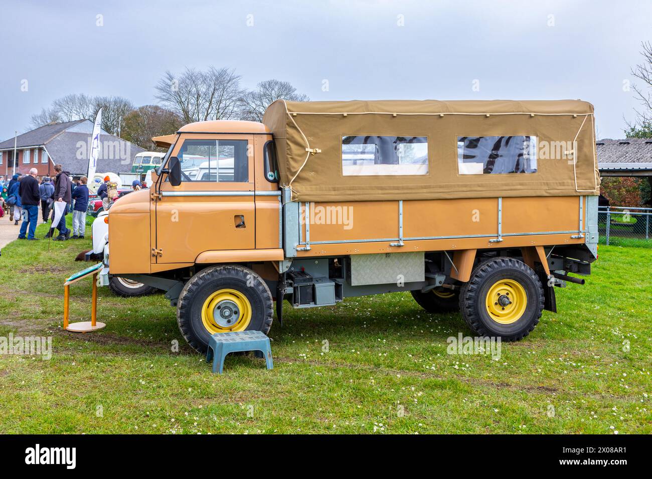 A Forward Control Land Rover at a heritage transport festival Stock ...