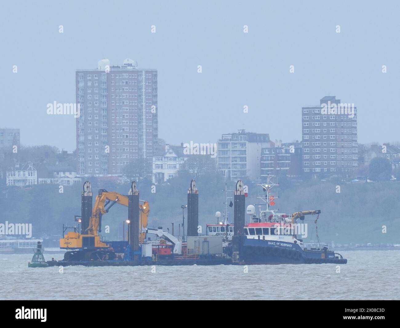 Sheerness, Kent, UK. 10th Apr, 2024. The NeuConnect Interconnector ...