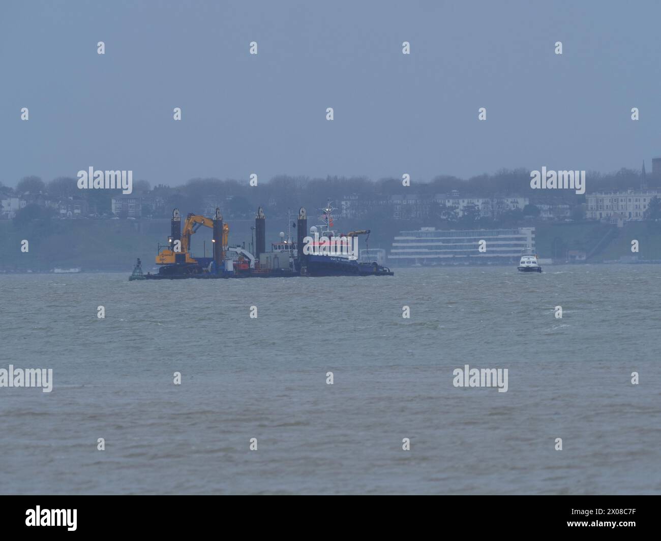 Sheerness, Kent, UK. 10th Apr, 2024. The NeuConnect Interconnector ...