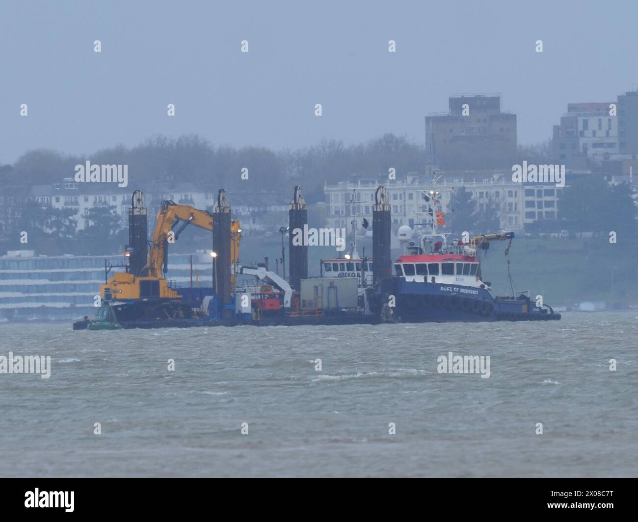 Sheerness, Kent, UK. 10th Apr, 2024. The NeuConnect Interconnector ...