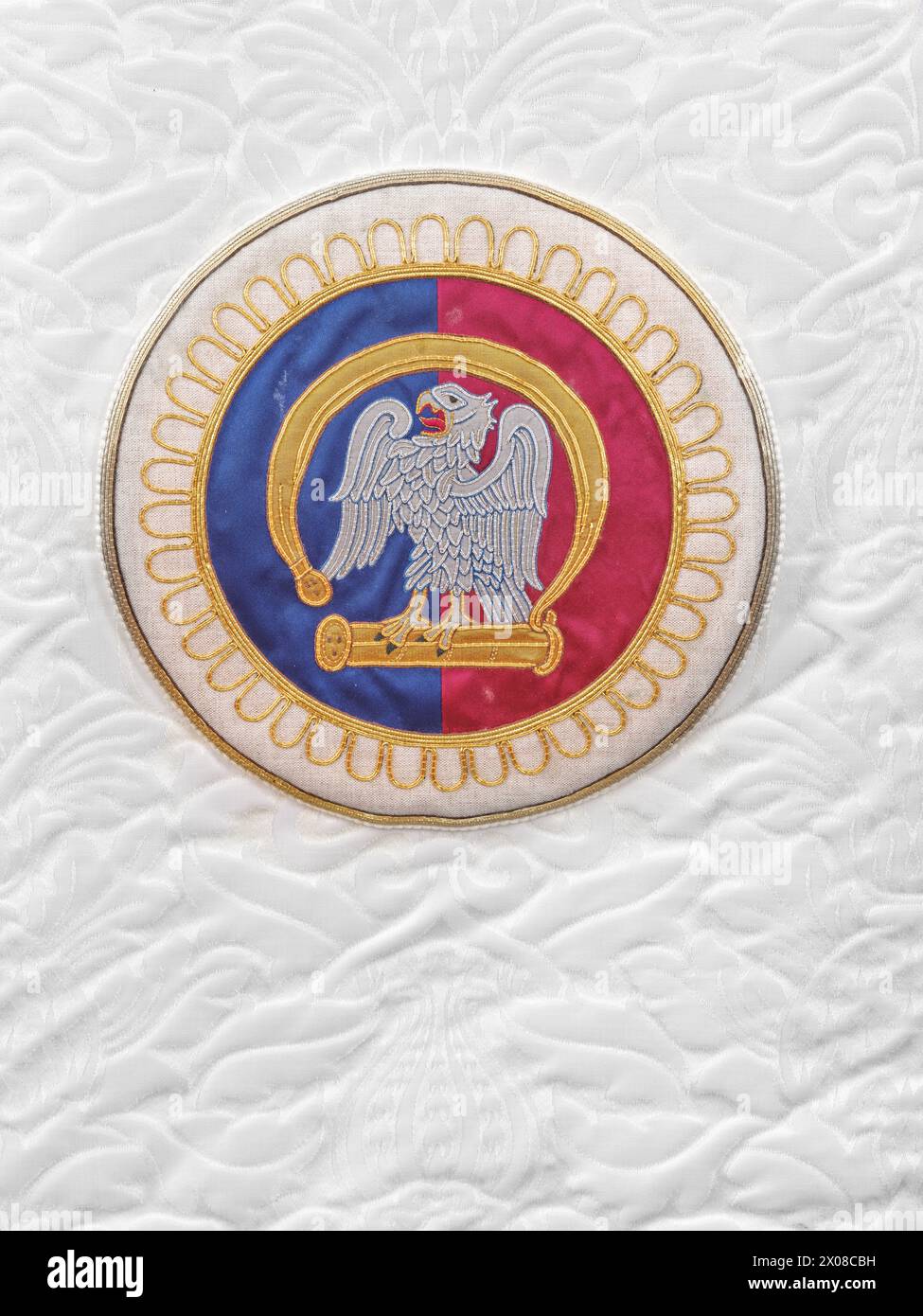 The yorkist symbol, of a falcon and fetterlock, in the christian church ...