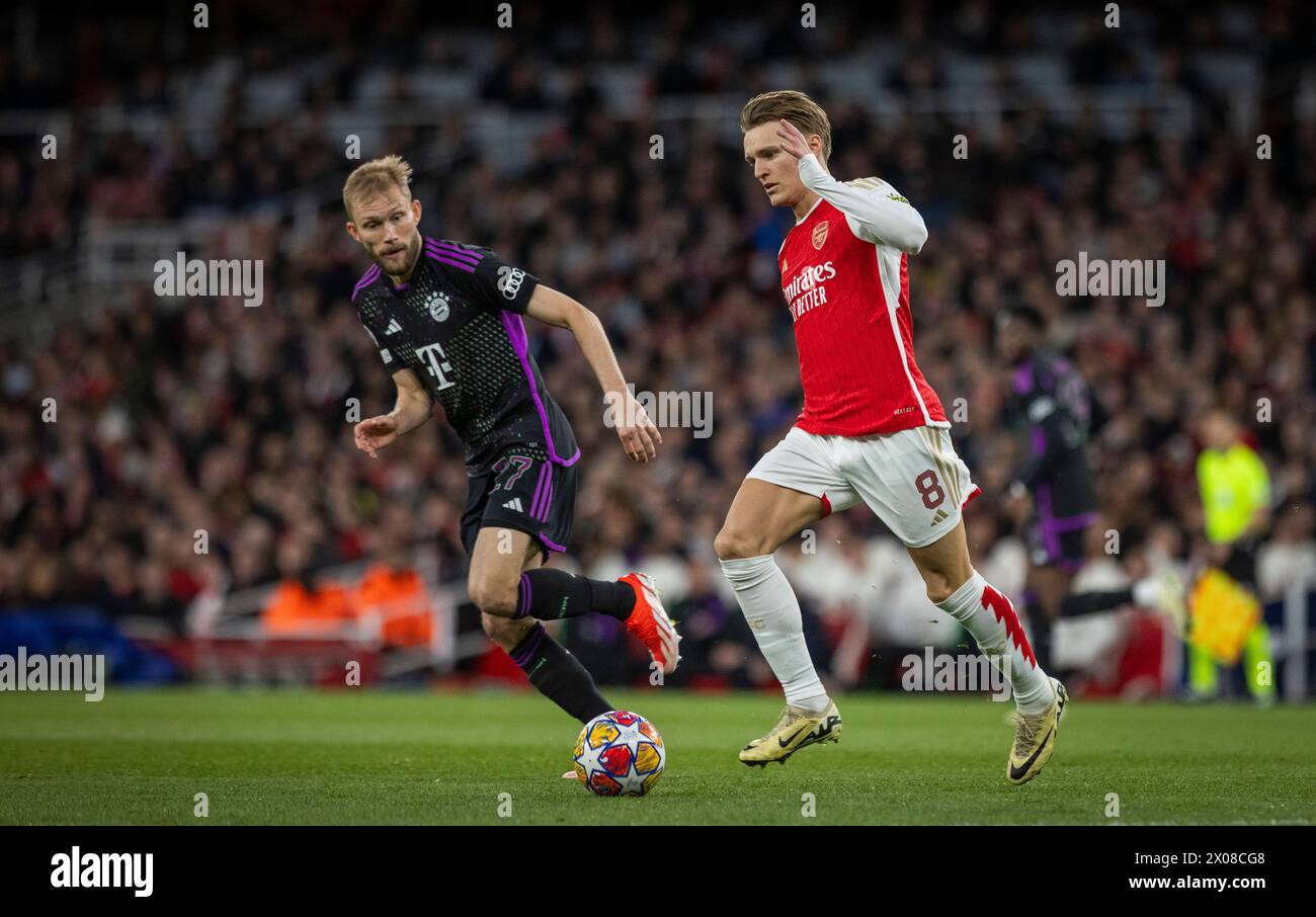 London, England. 09th Apr 2024. Martin Ödegaard Oedegaard (Arsenal ...