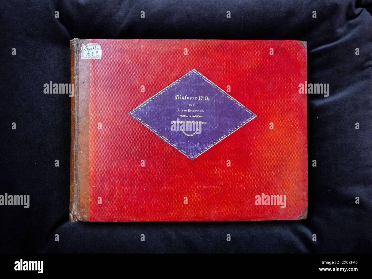 Berlin, Germany. 10th Apr, 2024. The bound "Manuscript of Symphony No ...