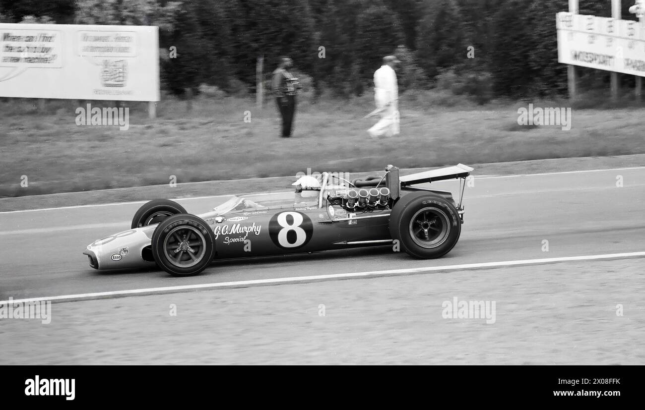 Roger McCkuskey in a Eagle-Ford in the 1968 USAC National Championship ...