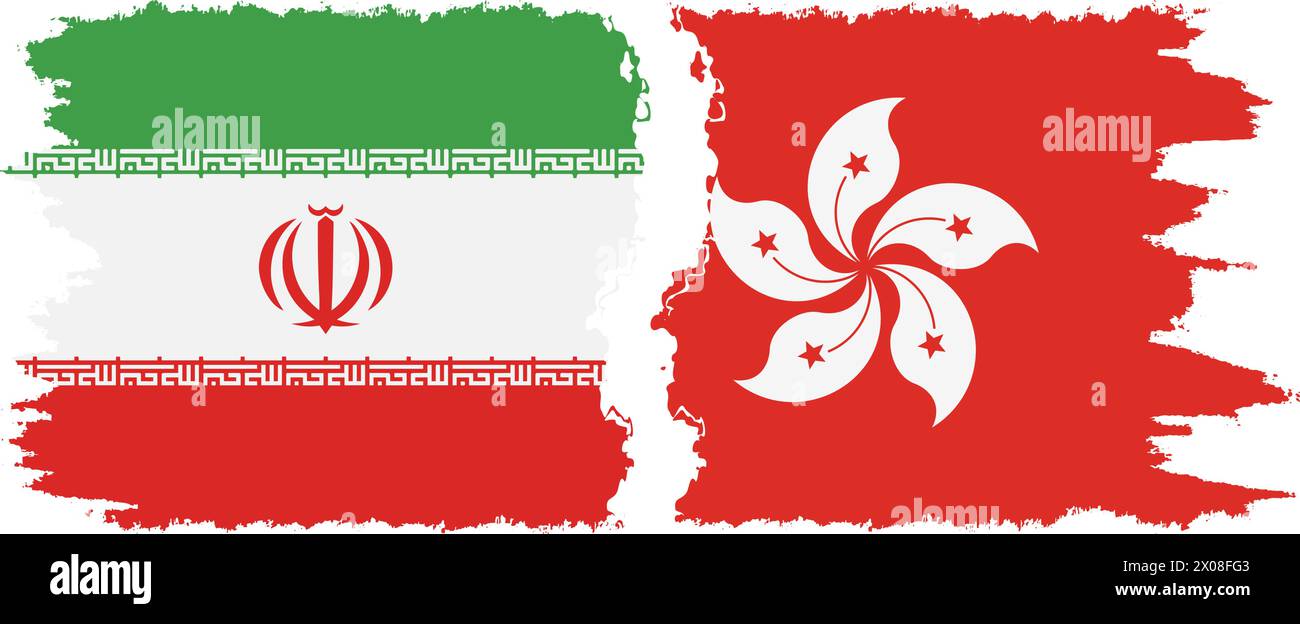 Hong kong iran flag Stock Vector Images - Alamy