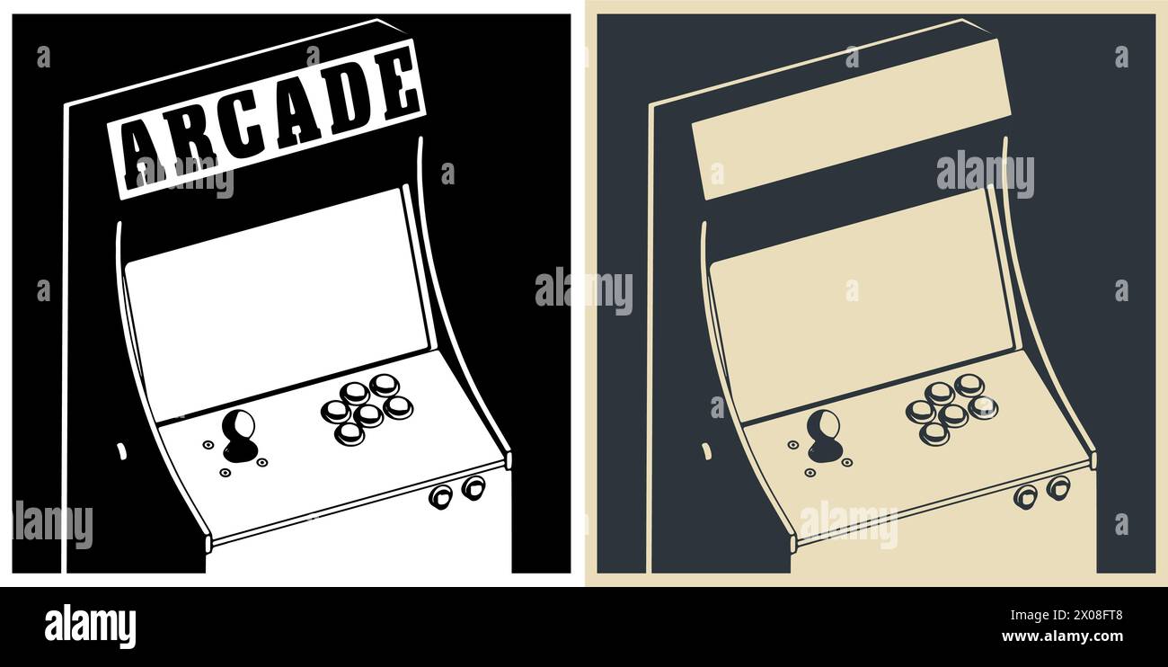 Arcade controller vector vectors hi-res stock photography and images ...