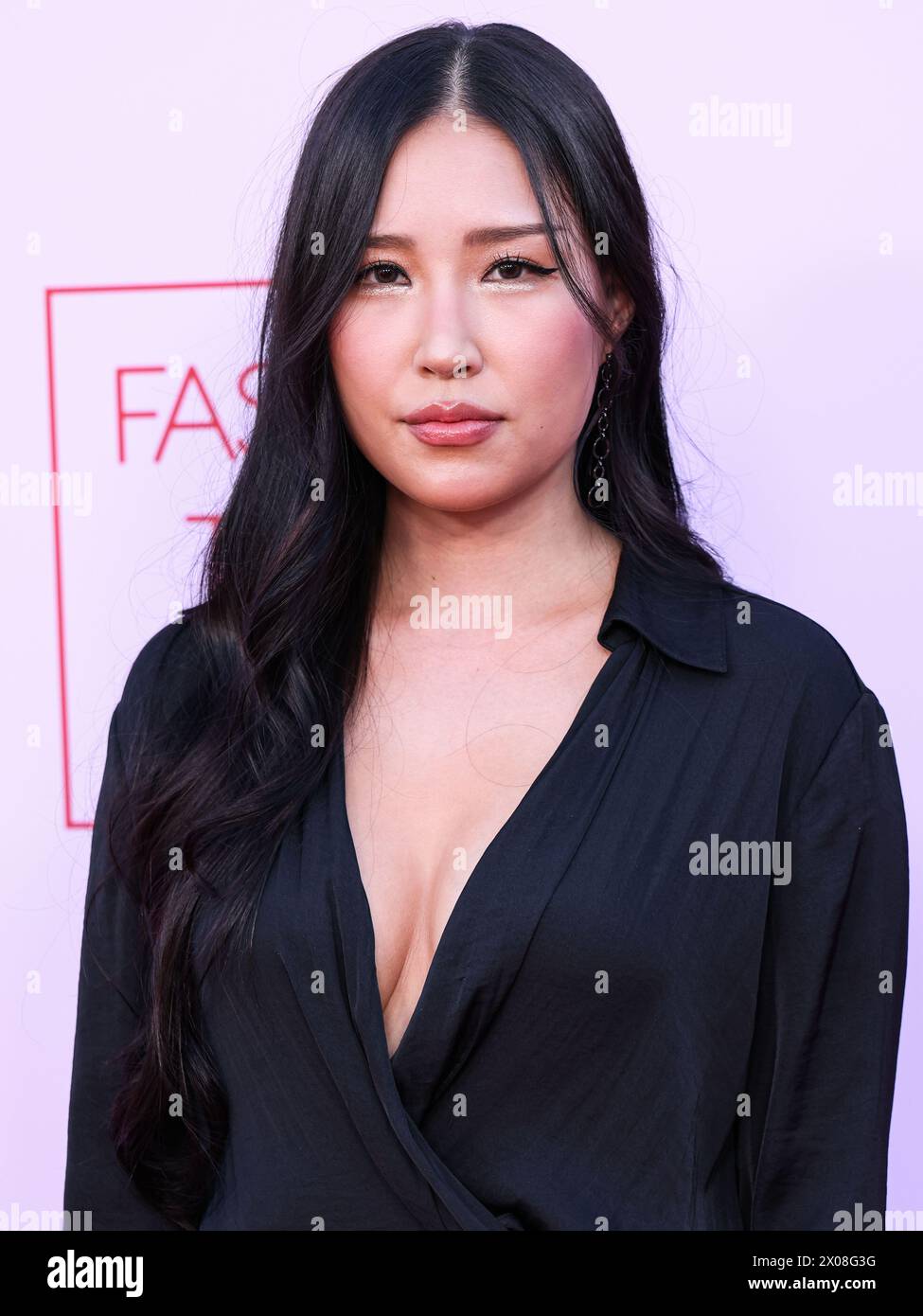 BEVERLY HILLS, LOS ANGELES, CALIFORNIA, USA - APRIL 09: Clara Son arrives at the Fashion Trust U ...