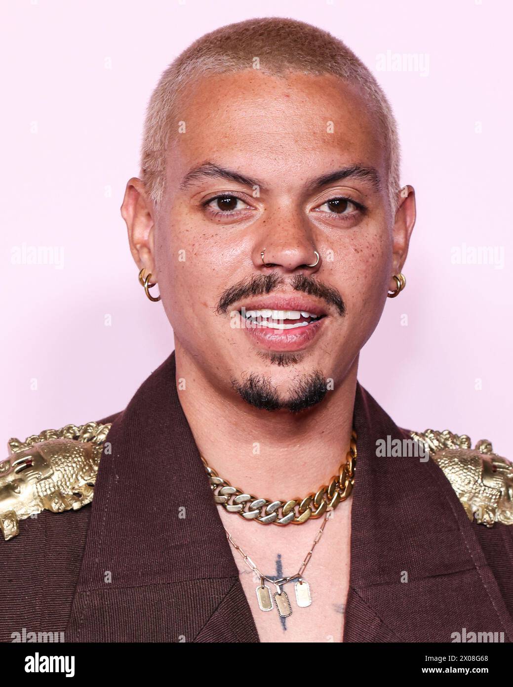 BEVERLY HILLS, LOS ANGELES, CALIFORNIA, USA - APRIL 09: Evan Ross ...