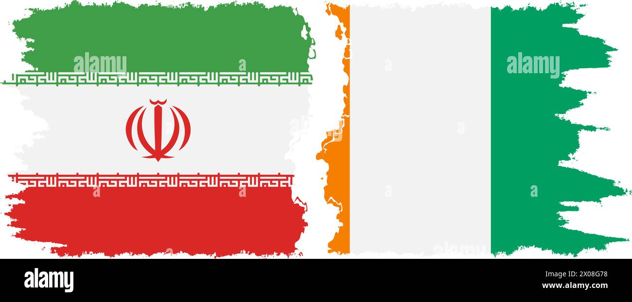 Iran cote divoire flag Stock Vector Images - Alamy