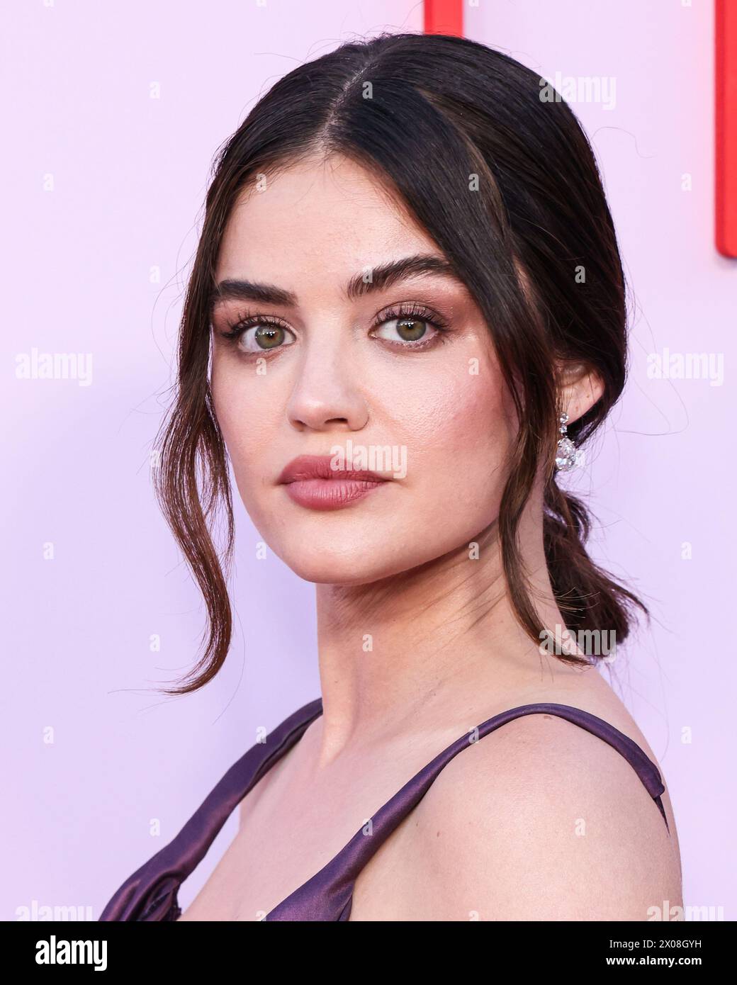 BEVERLY HILLS, LOS ANGELES, CALIFORNIA, USA - APRIL 09: Lucy Hale ...