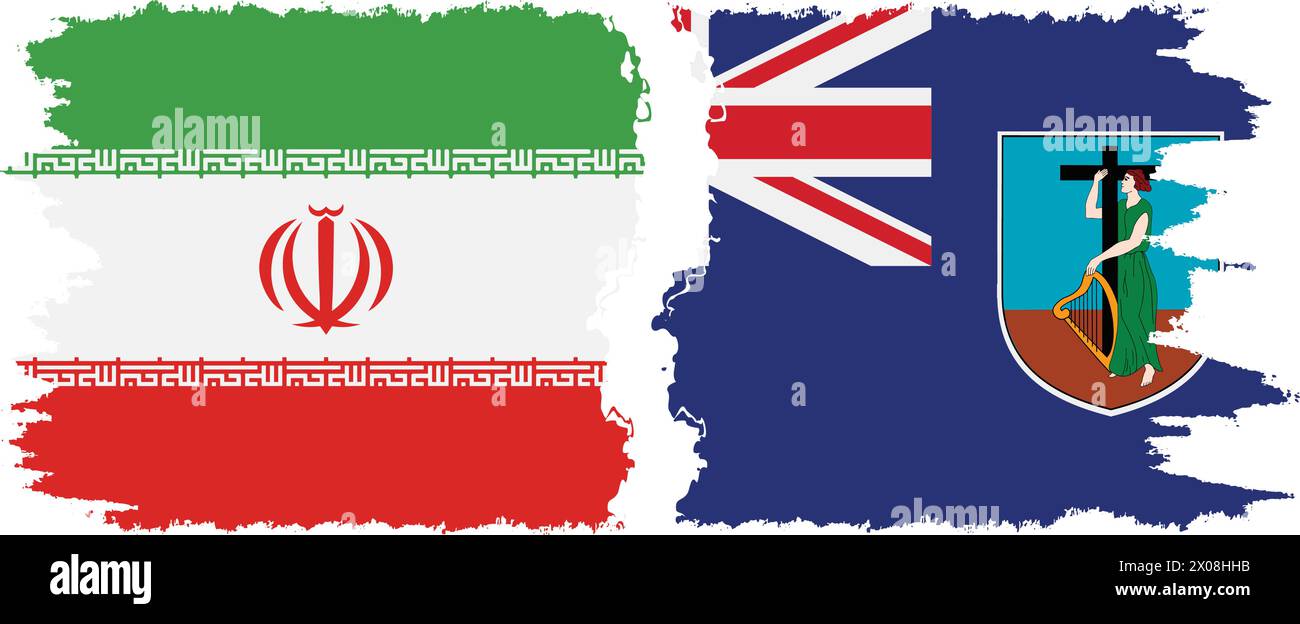 Iran montserrat flag hi-res stock photography and images - Alamy