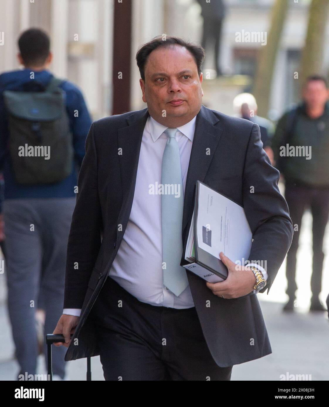 London, England, UK. 10th Apr, 2024. Counsel to the Inquiry JASON BEER is seen arriving at ...