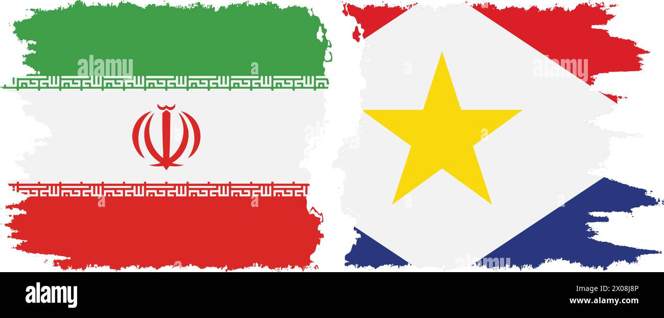 Saba and Iran grunge flags connection, vector Stock Vector Image & Art ...