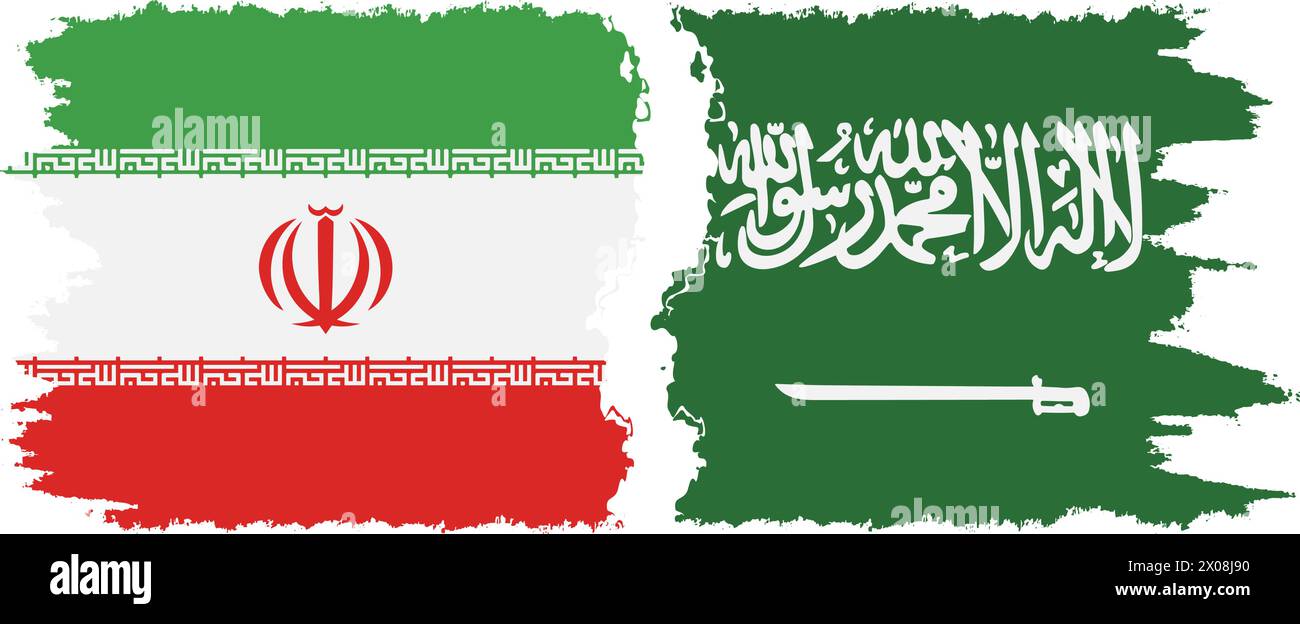 Iran saudi arabia flag Cut Out Stock Images & Pictures - Alamy