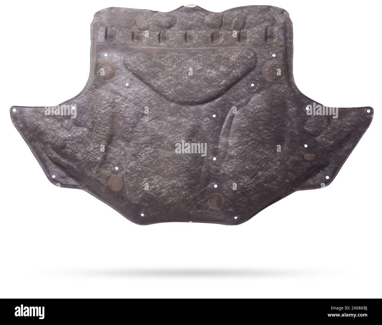 Heat shield made of felt to protect vehicle hood from heat of the ...
