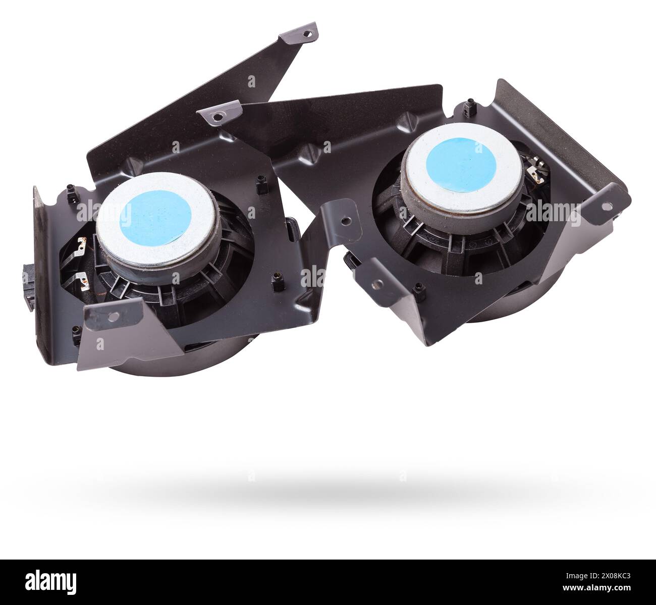 Two speakers of an acoustic system - an audio for playing music in a ...