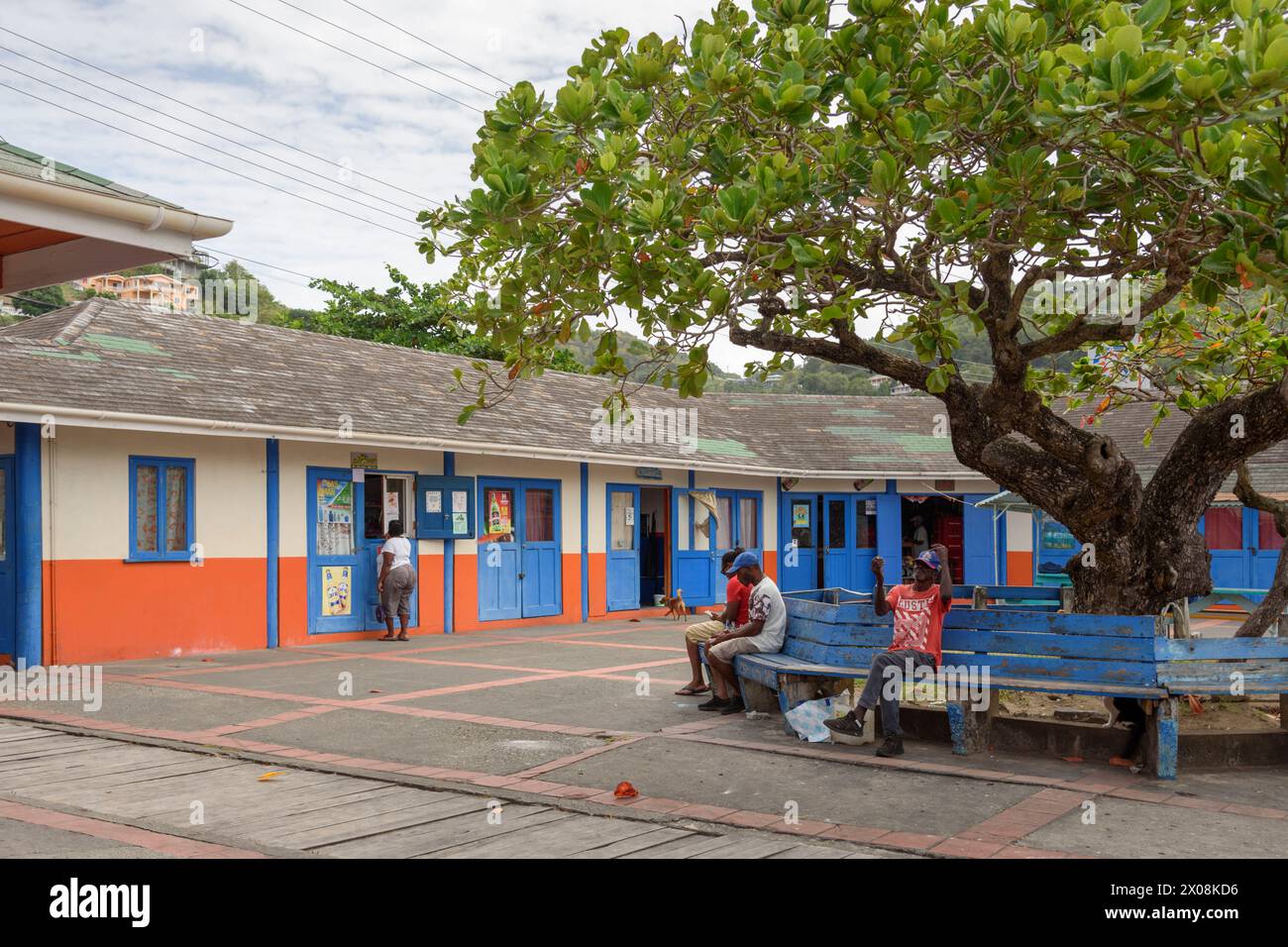 The Bequia Market was restored in 2023 with funding from the Indian ...
