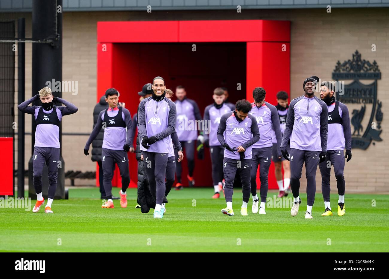 Liverpool players during the training session at the AXA Training ...