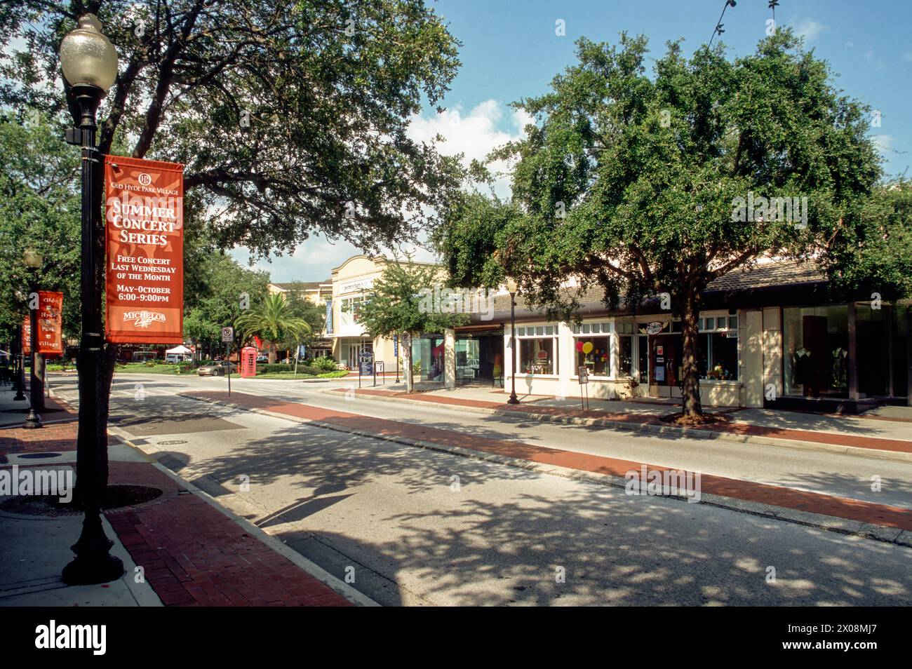 Old Hyde Park Village, Tampa, Florida Stock Photo - Alamy