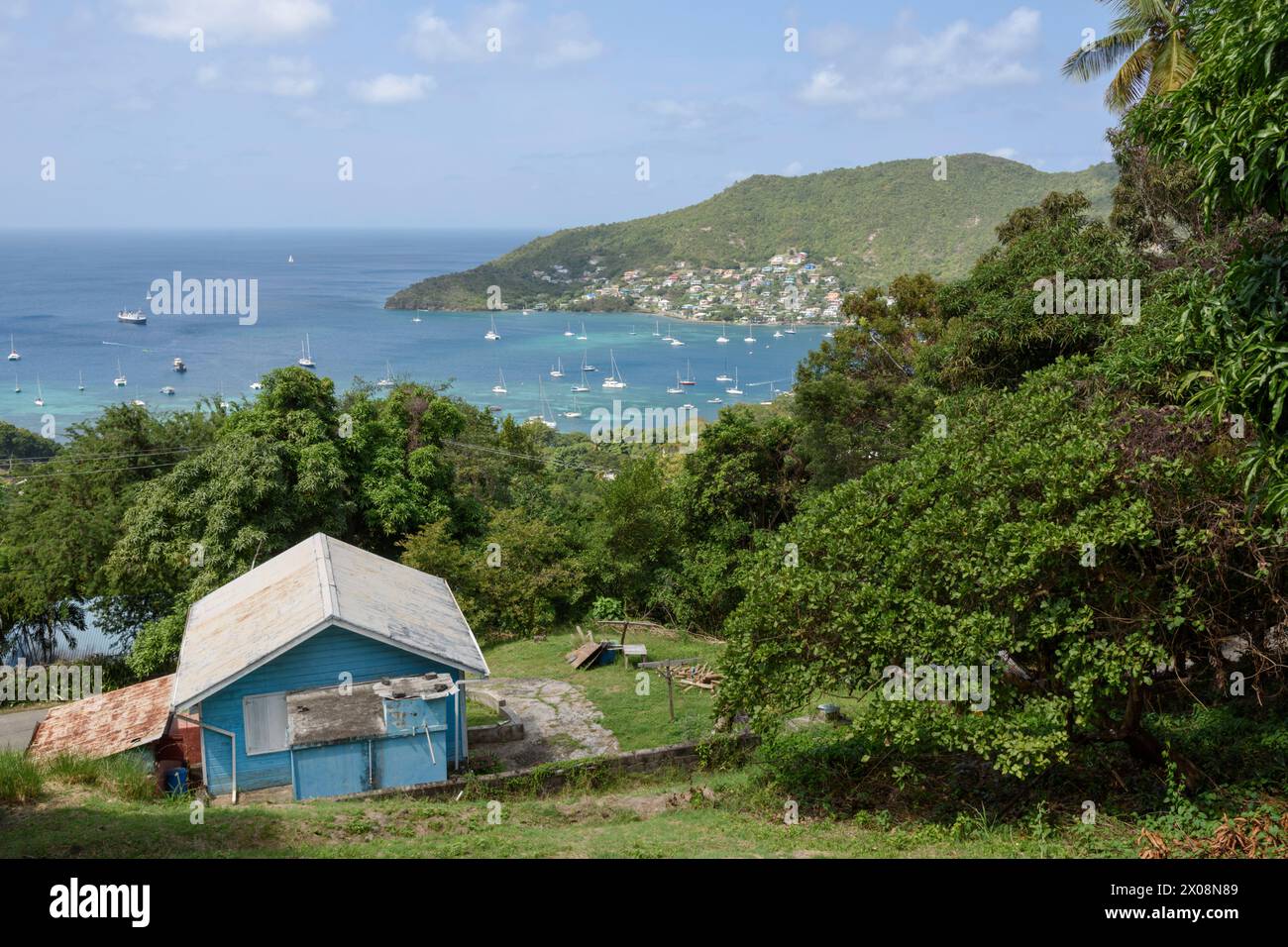 View of Admiralty Bay, Bequia Island, St Vincent & the Grenadines ...