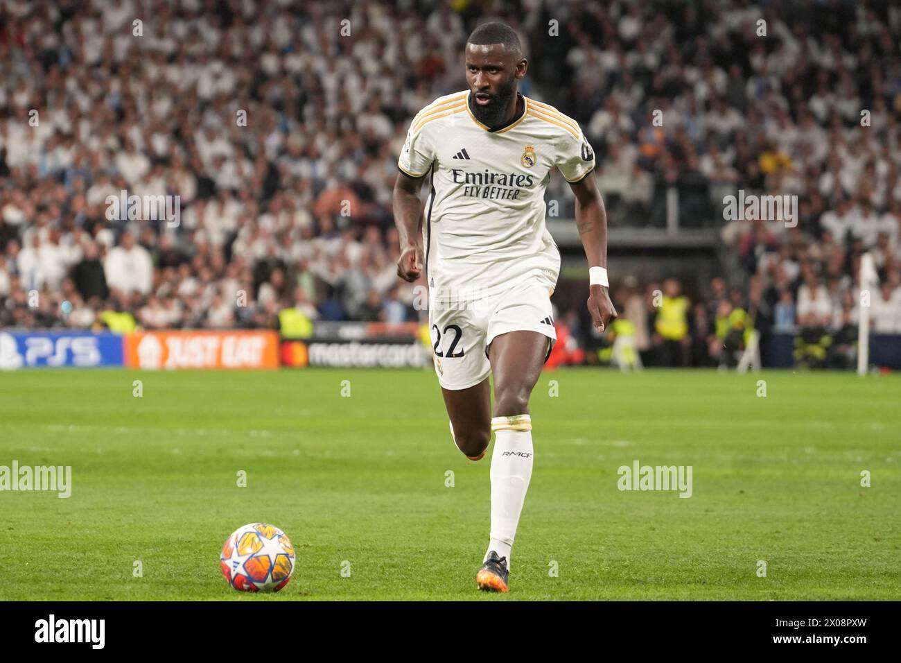 Antonio Rudiger of Real Madrid during the UEFA Champions League ...