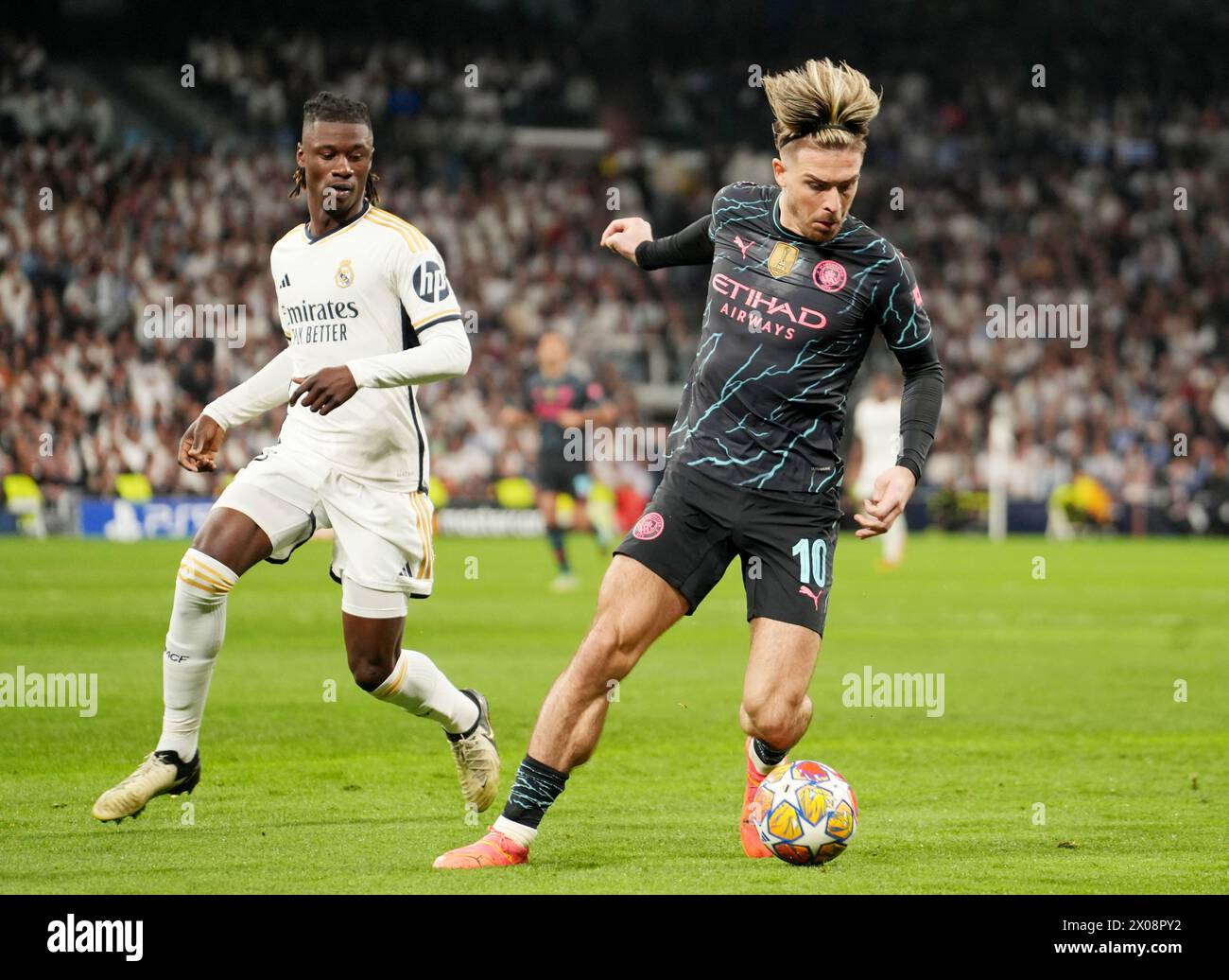 Jack Grealish of Manchester City during the UEFA Champions League ...