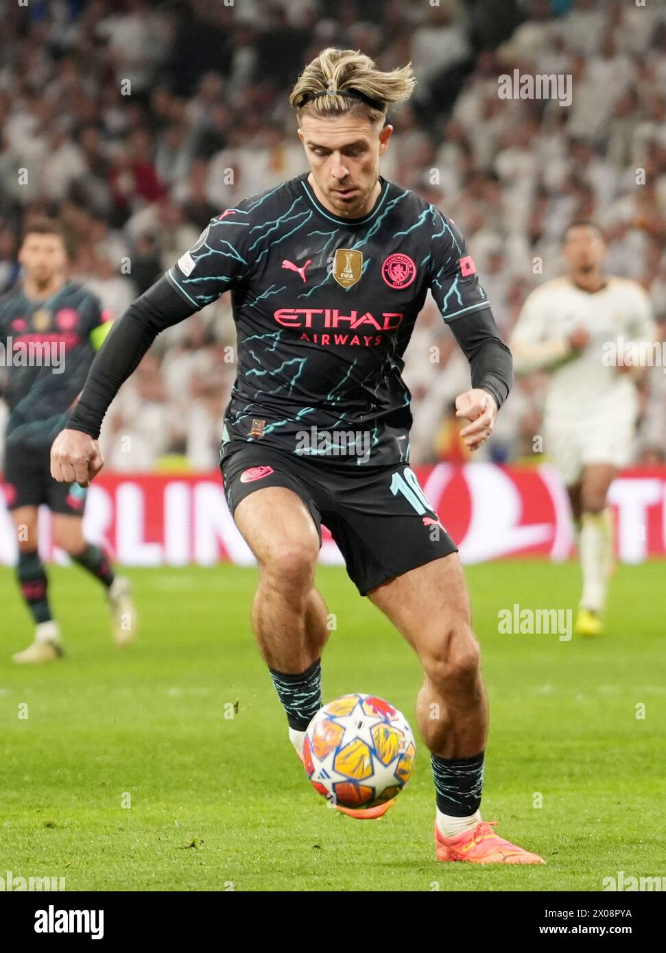 Jack Grealish of Manchester City during the UEFA Champions League ...
