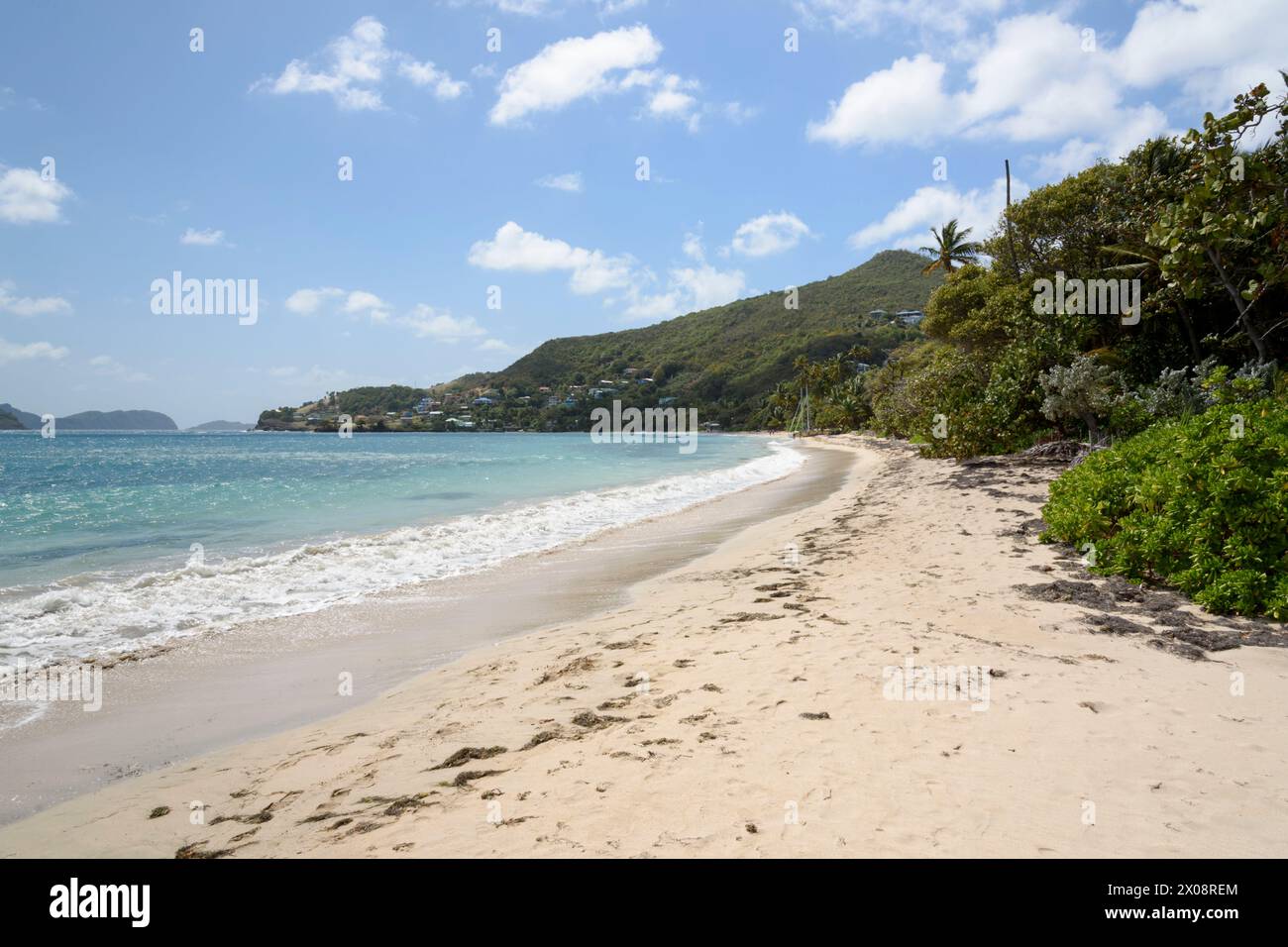 Friendship Bay beach, Bequia Island, St Vincent & the Grenadines ...