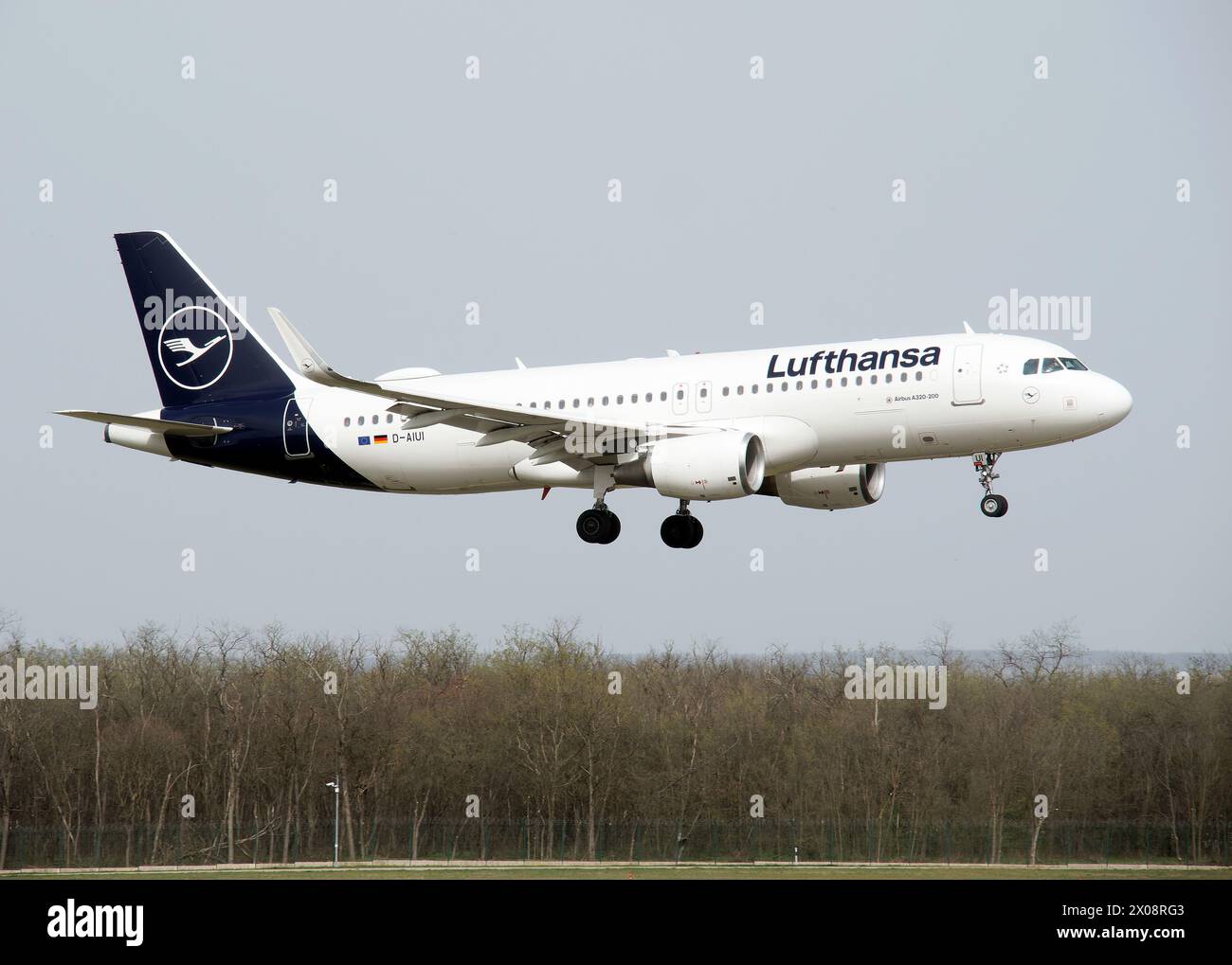 Lufthansa (is the largest German airline), Airbus A320-200 airplane ...